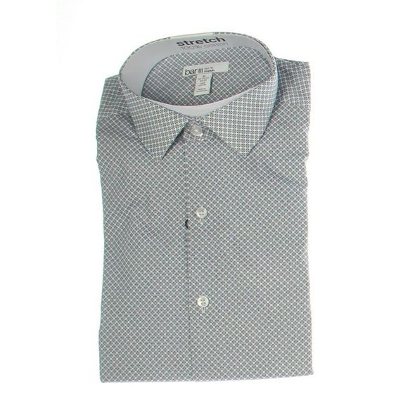 Bar III | Shirts | Bar Iii Mens Maxs Tile Floral Navy Slim Fit Dress ...